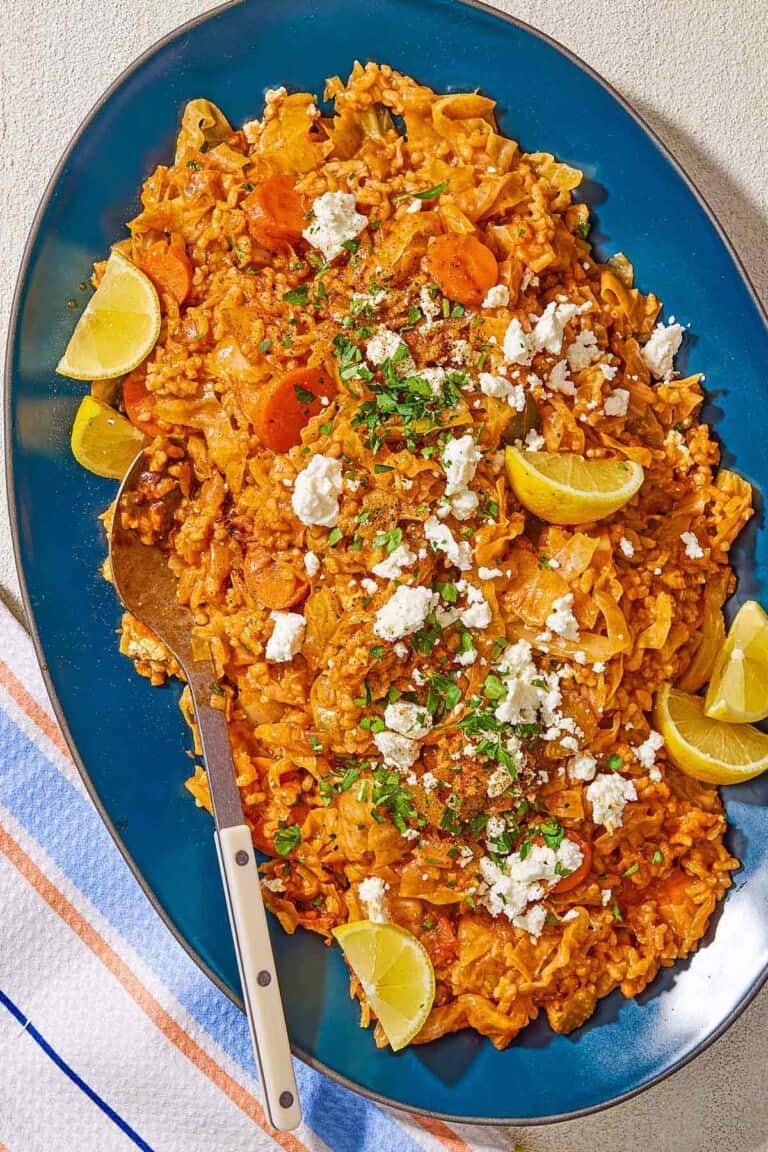 Greek Cabbage Rice (Lahanorizo) | The Mediterranean Dish