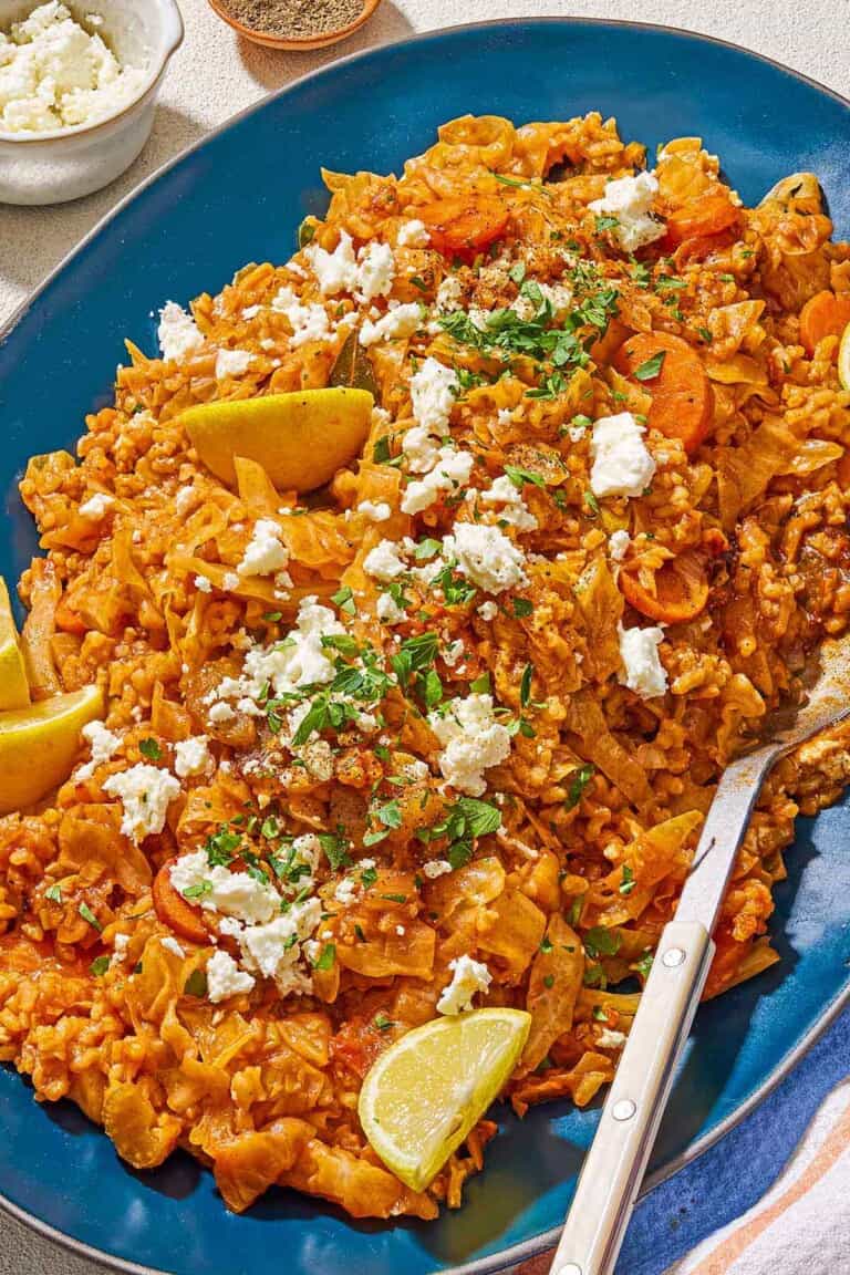Greek Cabbage Rice (Lahanorizo) | The Mediterranean Dish