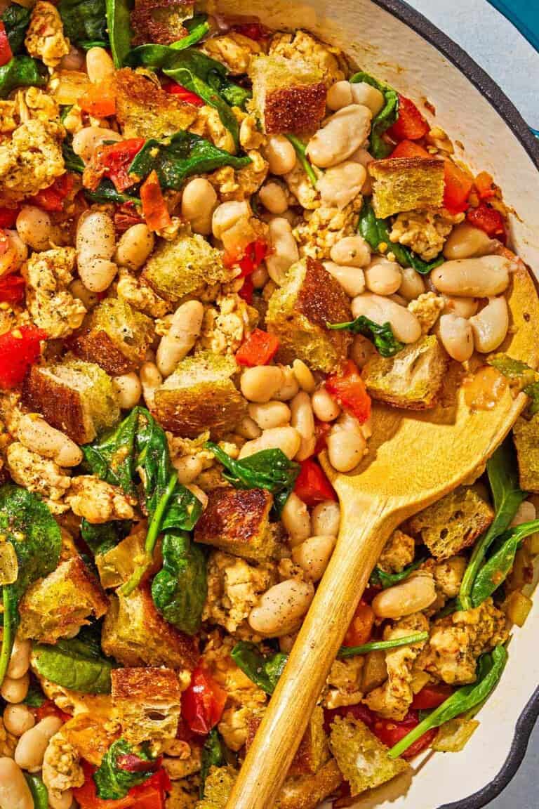 Healthy Ground Turkey Skillet Dinner | The Mediterranean Dish