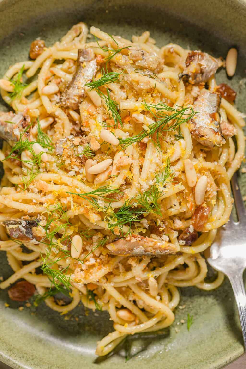 Sardine Pasta (Pasta Con Le Sarde) | The Mediterranean Dish