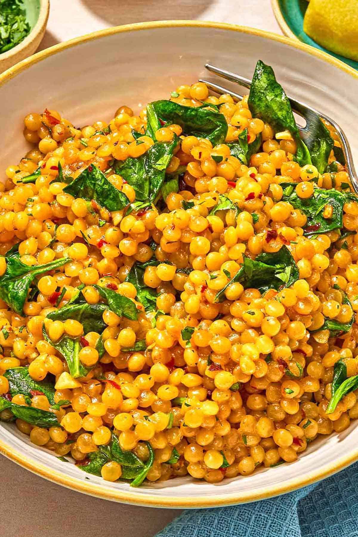 Spinach Couscous Recipe The Mediterranean Dish spinach-couscous-recipe-the-mediterranean-dish