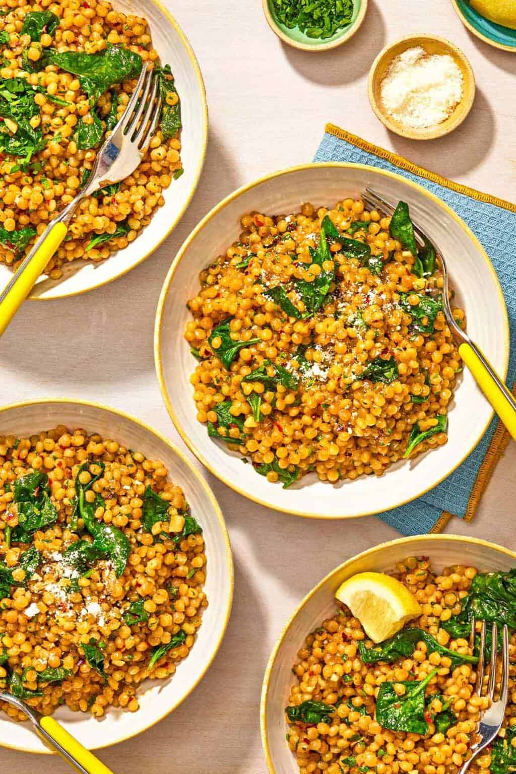 Spinach Couscous Recipe | The Mediterranean Dish