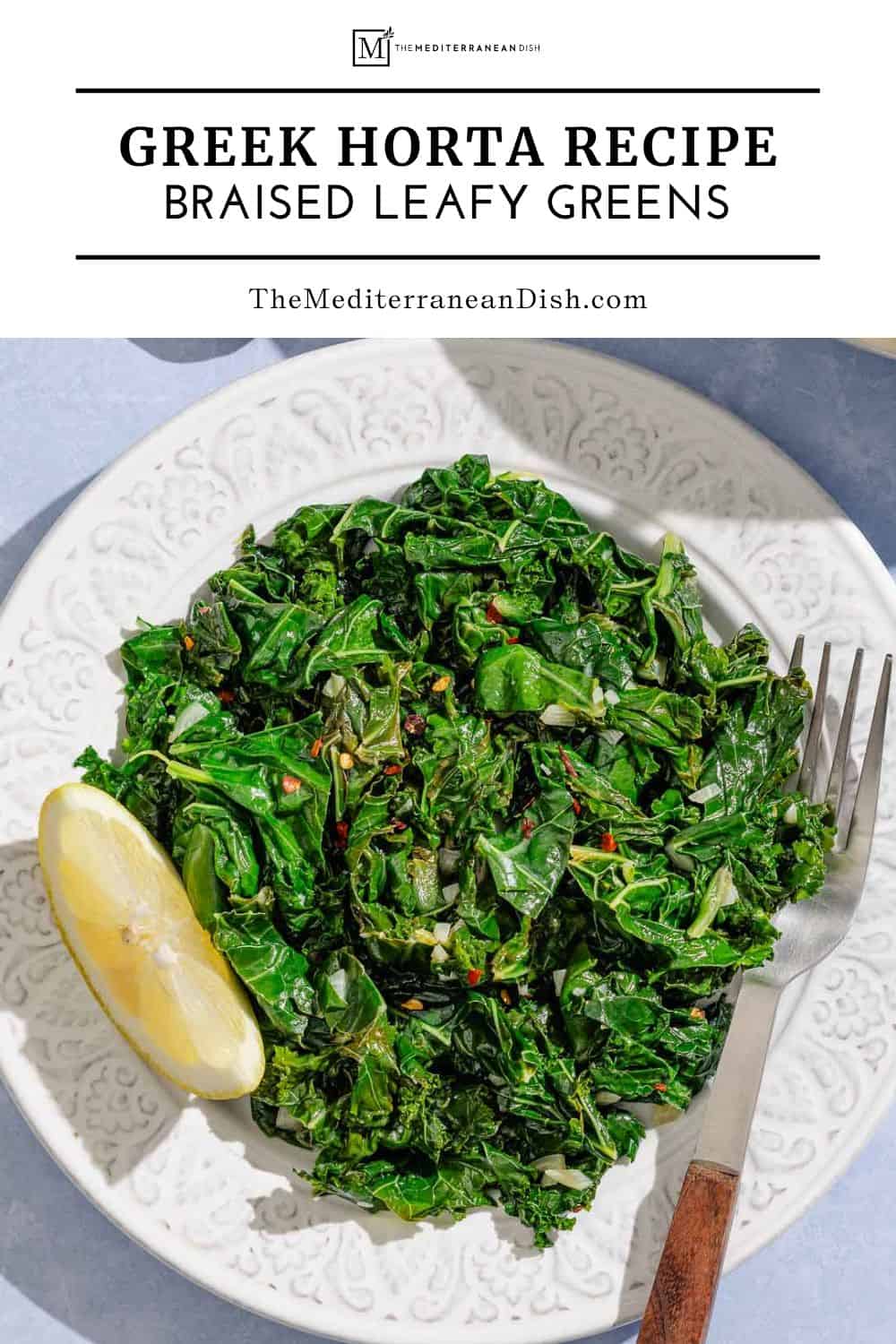 Horta (Greek Braised Greens with Lemon and Garlic) - Tasty Fusion Recipes