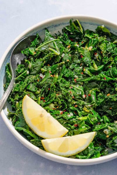Horta Recipe (Greek Braised Greens) | The Mediterranean Dish