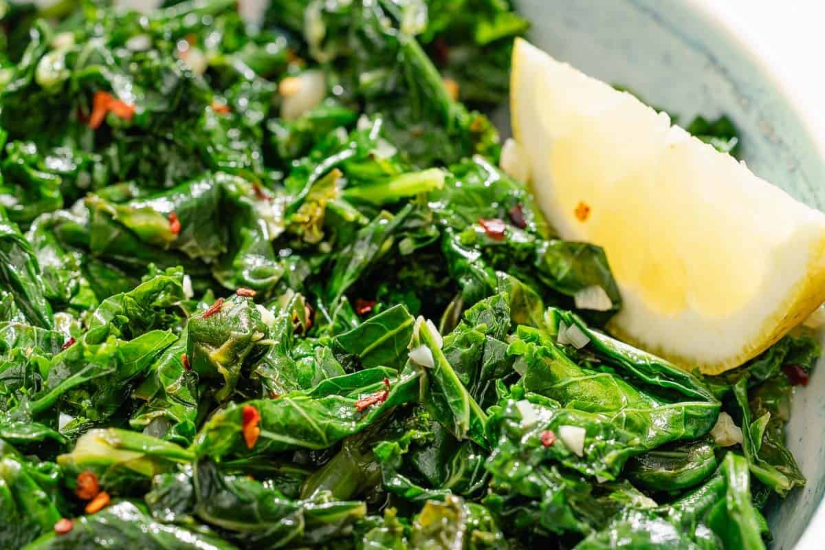 Horta Recipe (Greek Braised Greens) | The Mediterranean Dish