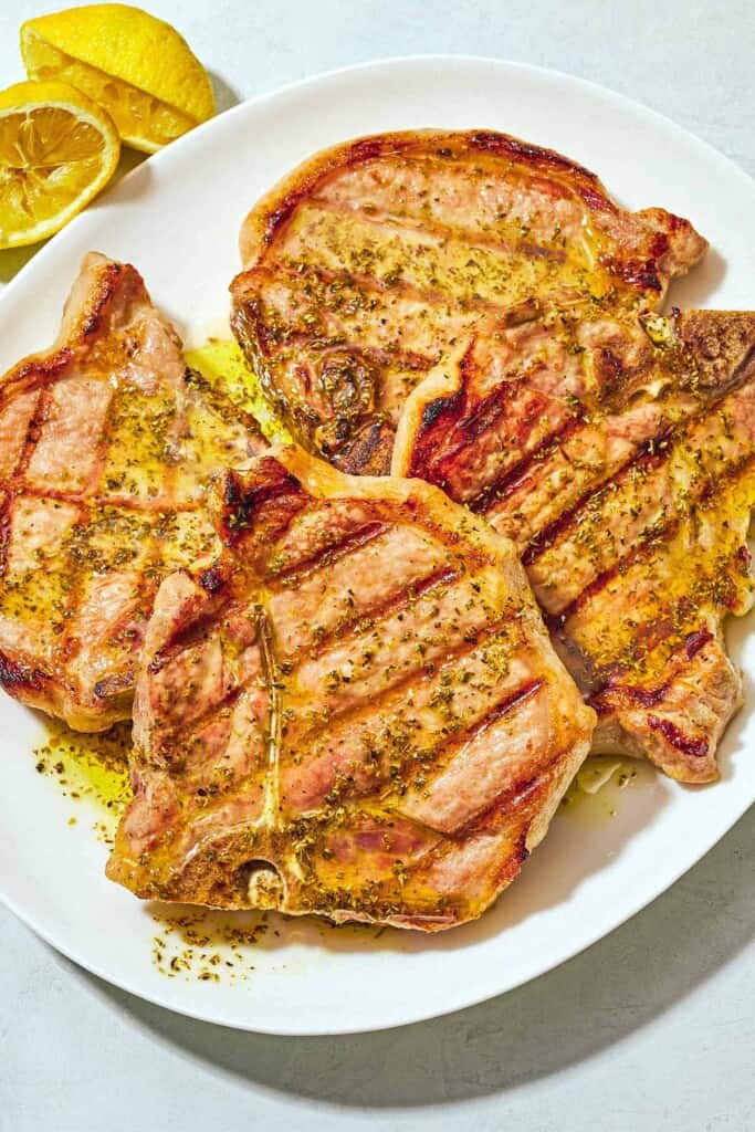 Grilled Pork Chops Recipe | The Mediterranean Dish