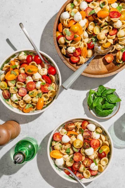 Caprese Pasta Salad Recipe | The Mediterranean Dish