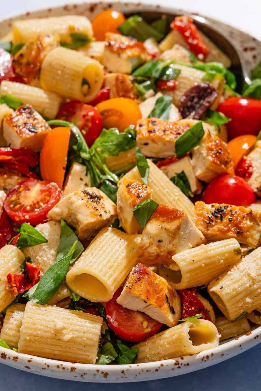 Chicken Pasta Salad Recipe | The Mediterranean Dish