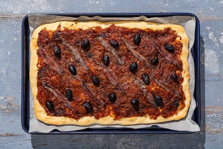 Pissaladiere Recipe (Caramelized Onion Tart) | The Mediterranean Dish