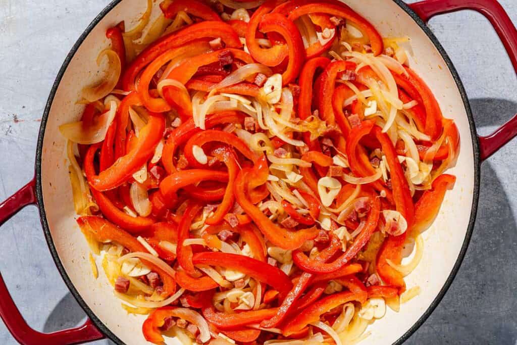 Basque Chicken and Peppers Recipe | The Mediterranean Dish