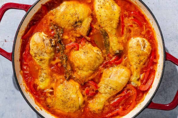 Basque Chicken and Peppers Recipe | The Mediterranean Dish