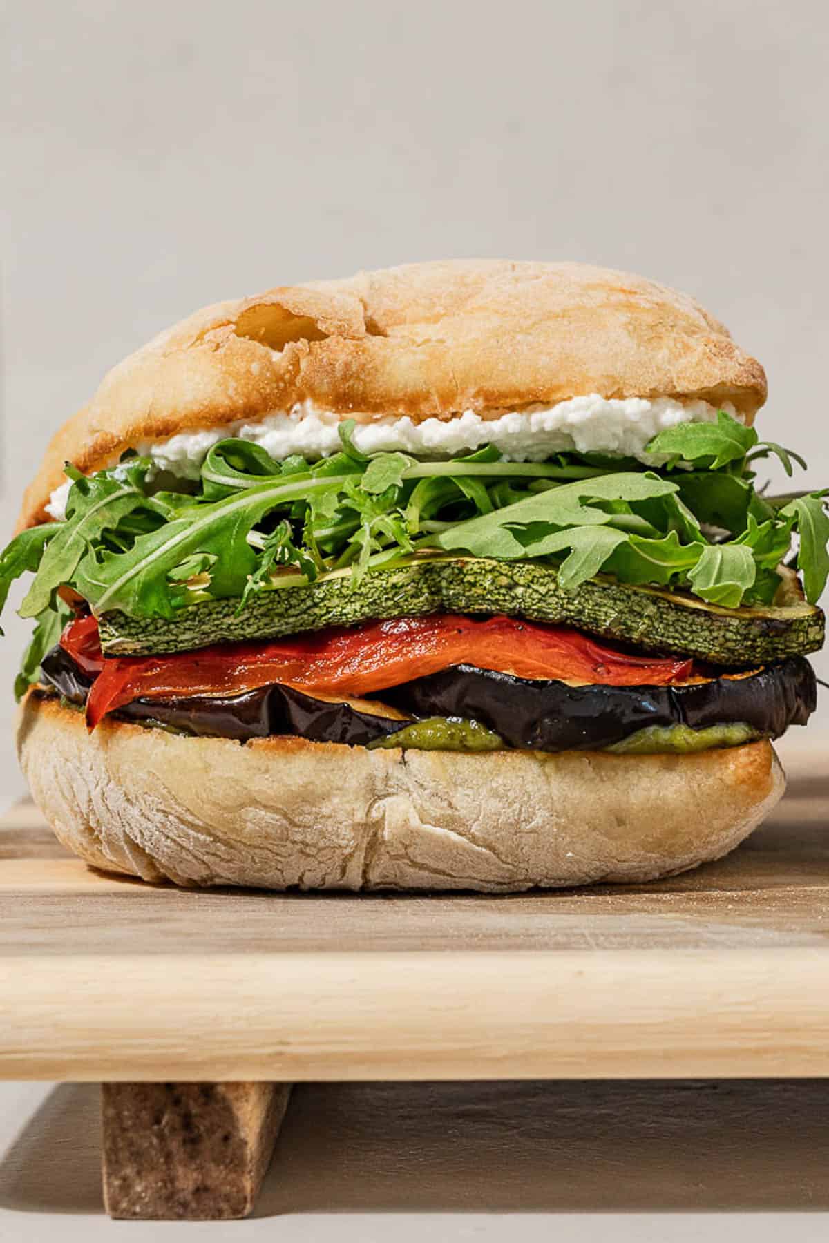 Roasted Vegetable Sandwich Recipe | The Mediterranean Dish