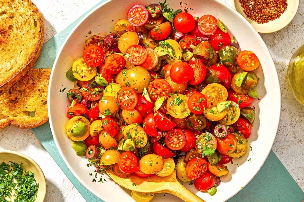 Simple Cherry Tomato Salad | The Mediterranean Dish