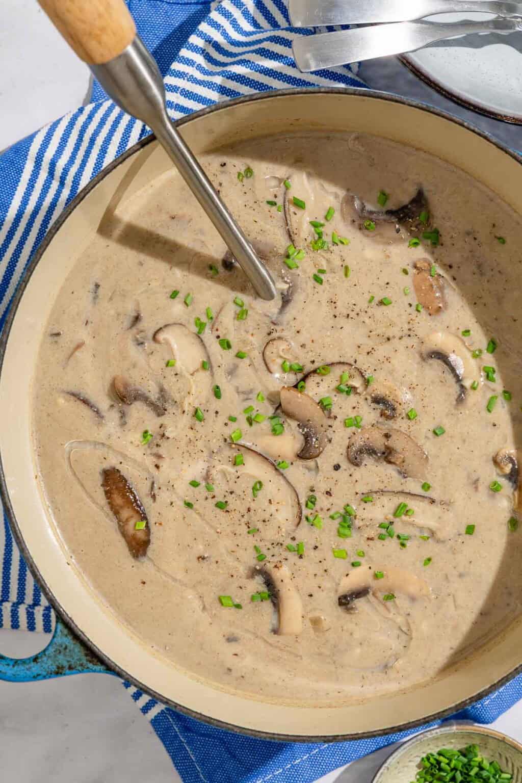 Easy Mushroom Soup Recipe | The Mediterranean Dish