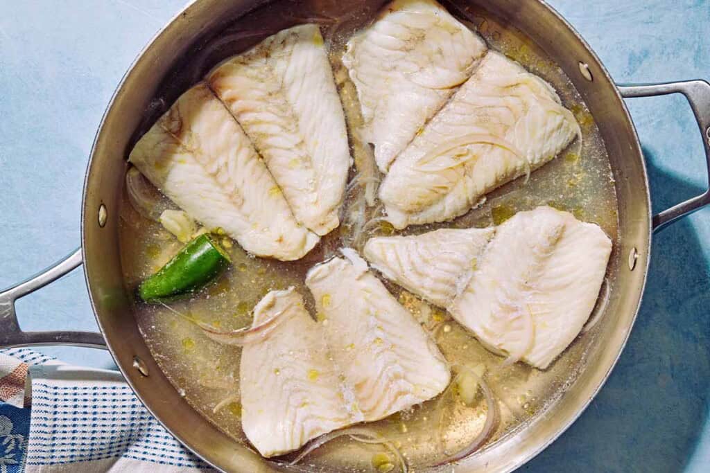 Poached Flounder with Sweet Corn Salsa |The Mediterranean Dish