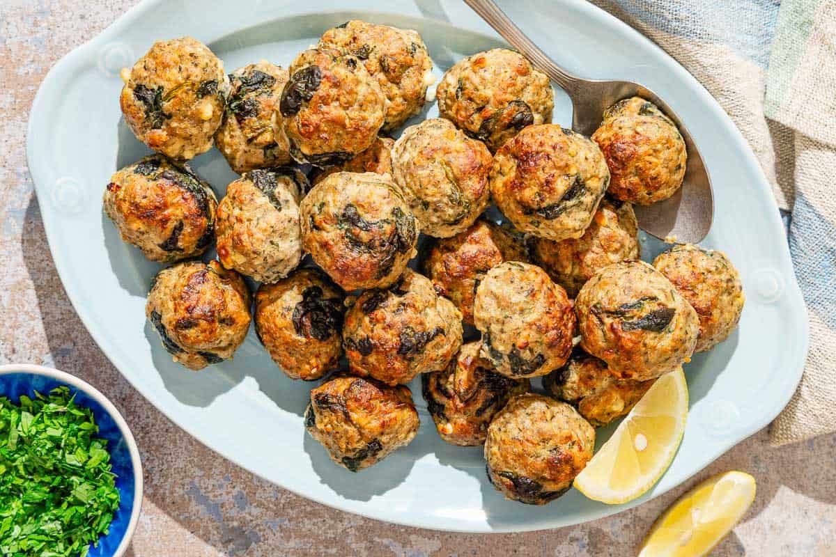 Turkey Meatballs Recipe | The Mediterranean Dish