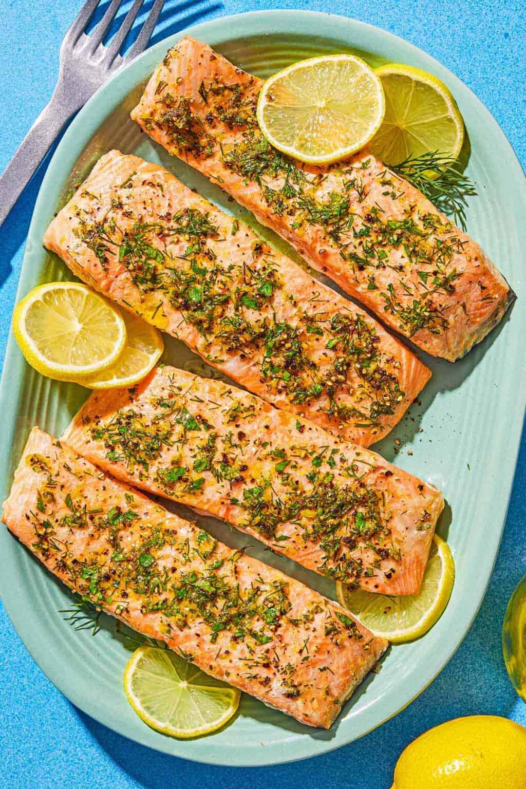 Lemon Pepper Salmon Recipe | The Mediterranean Dish