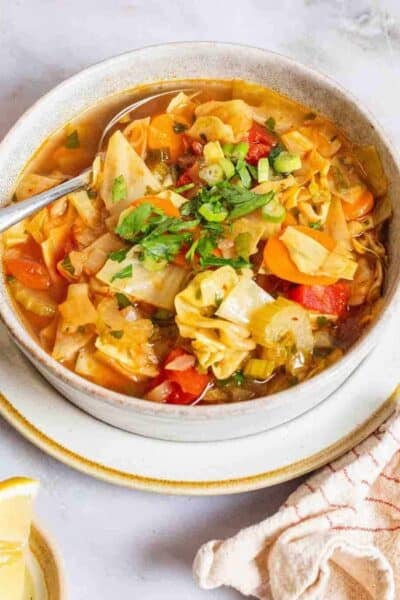 Cabbage Soup Recipe | The Mediterranean Dish