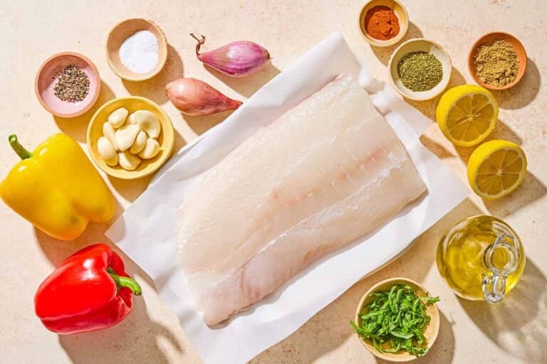 Easy Baked Fish with Garlic and Basil - The Mediterranean Dish