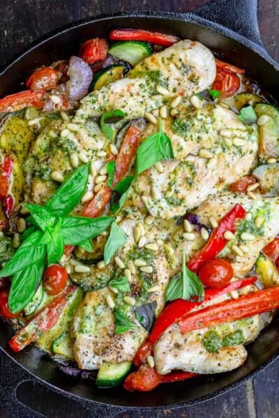Pesto Chicken Recipe | The Mediterranean Dish