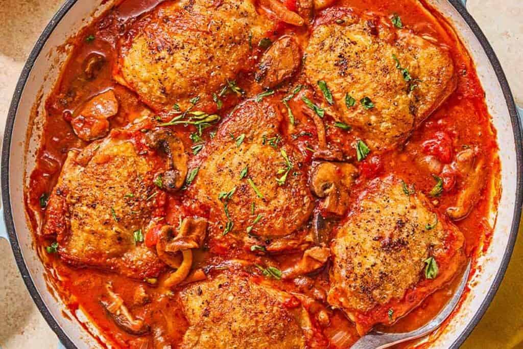 Chicken Chasseur Recipe | The Mediterranean Dish