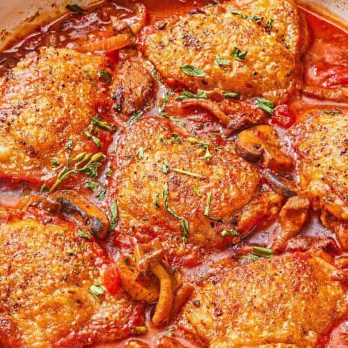 Chicken Chasseur Recipe | The Mediterranean Dish