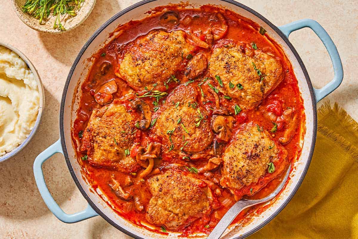 Chicken Chasseur Recipe | The Mediterranean Dish