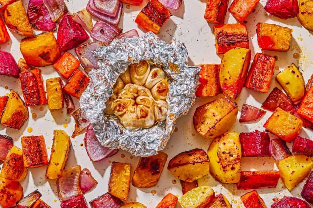 Colorful Roasted Root Vegetables Recipe | The Mediterranean Dish