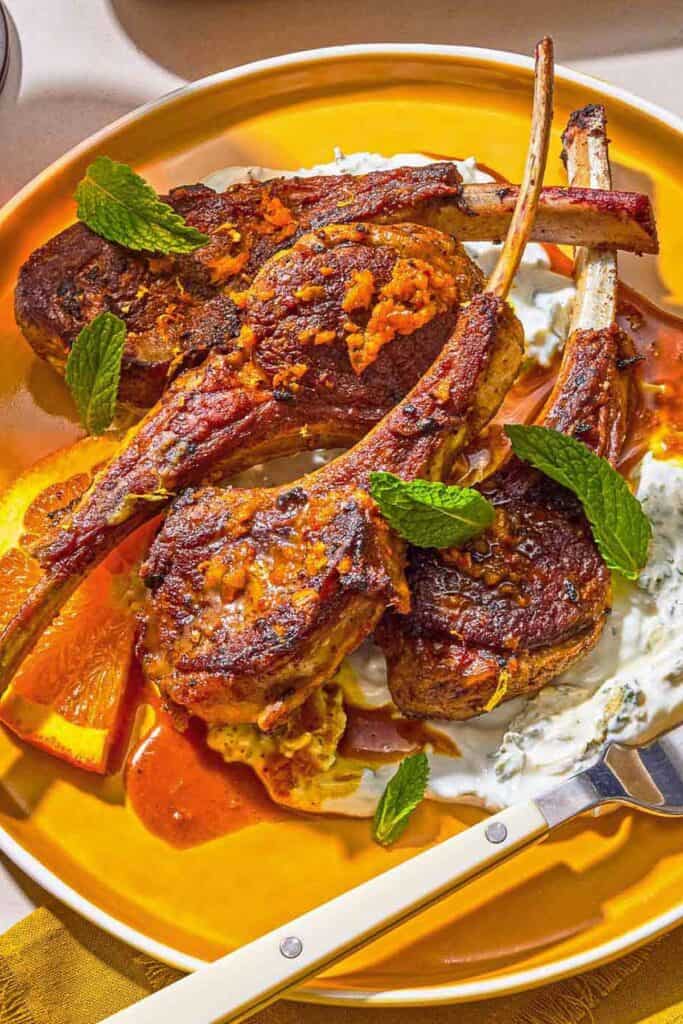 Saffron Citrus Lamb Lollipops Recipe | The Mediterranean Dish