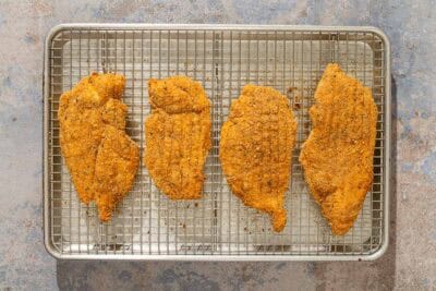 Crispy Parmesan Crusted Chicken Recipe (Baked Not Fried!)