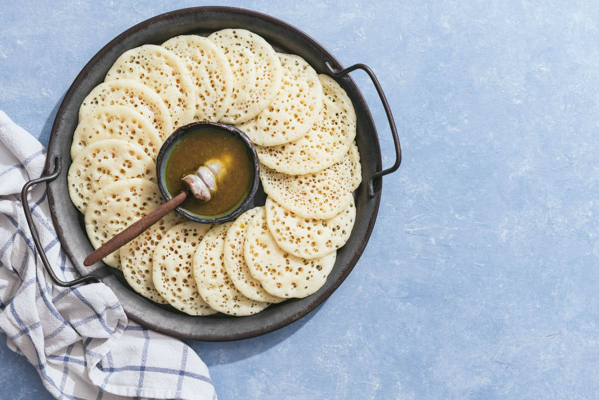 Baghrir Recipe "Thousand Hole" Semolina Pancakes