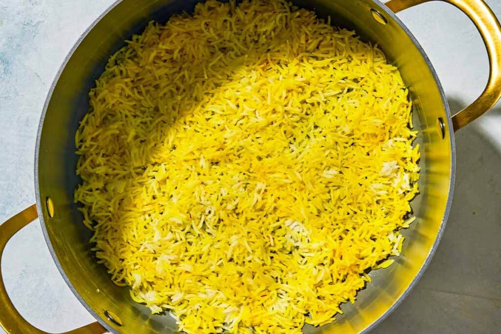 Loobia Polo Recipe (Persian Beef and Green Bean Rice)