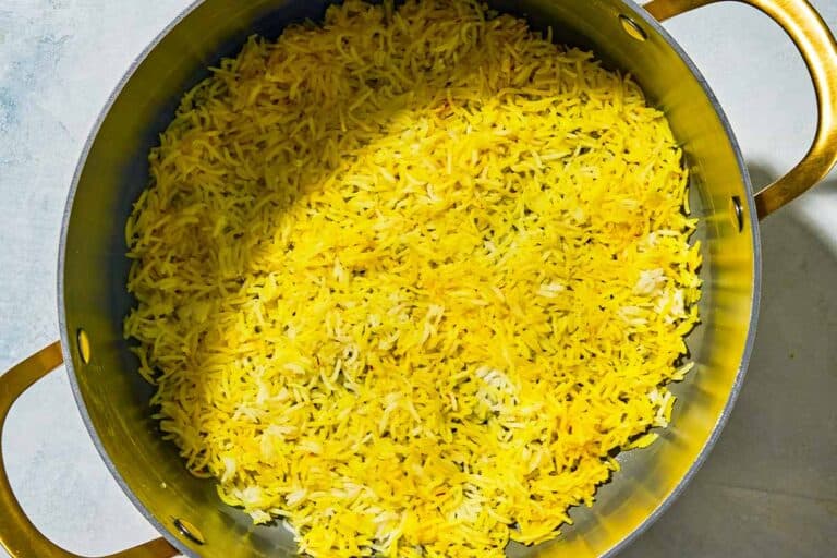 Loobia Polo Recipe (Persian Beef and Green Bean Rice)