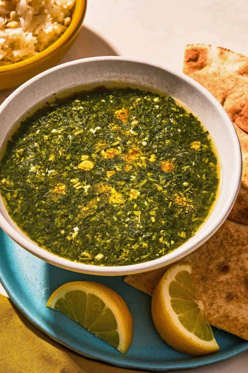 Molokhia Recipe | The Mediterranean Dish